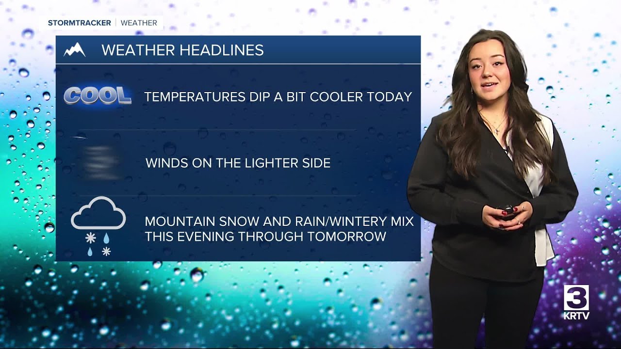 Rain and a wintry snow mix hits the forecast - YouTube