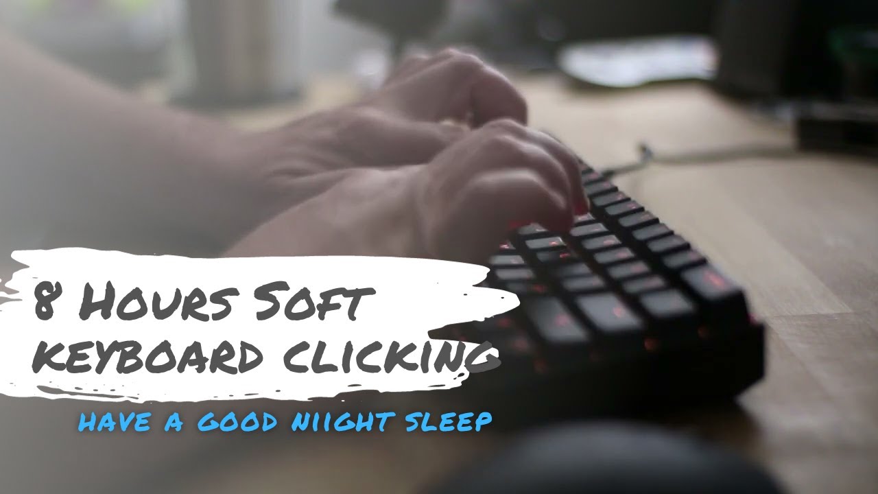 Soft Keyboard Clicks White Noise for Serene Sleep | Relaxing Ambient ...