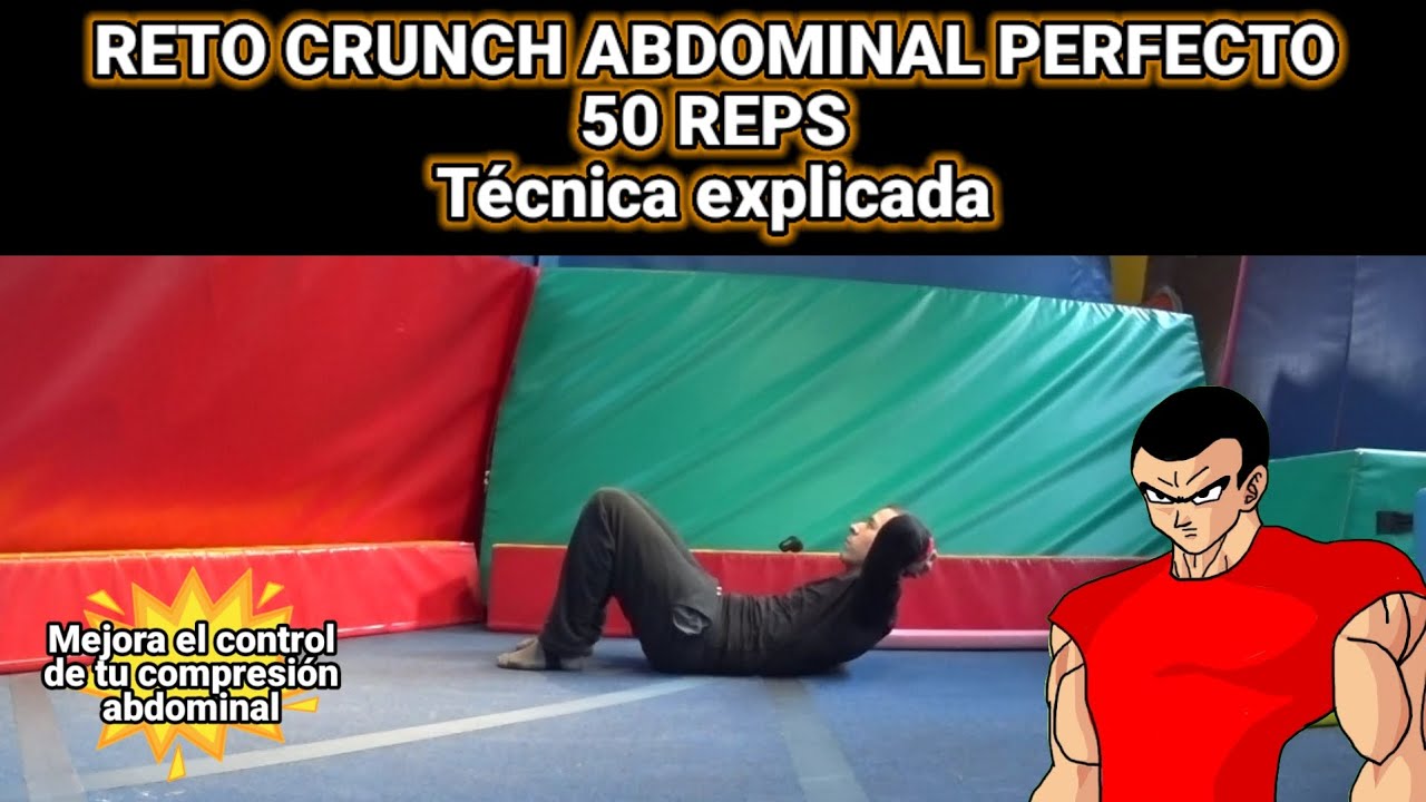 RETO 50 CRUNCH ABDOMINAL PERFECTO (TÉCNICA EXPLICADA) - YouTube