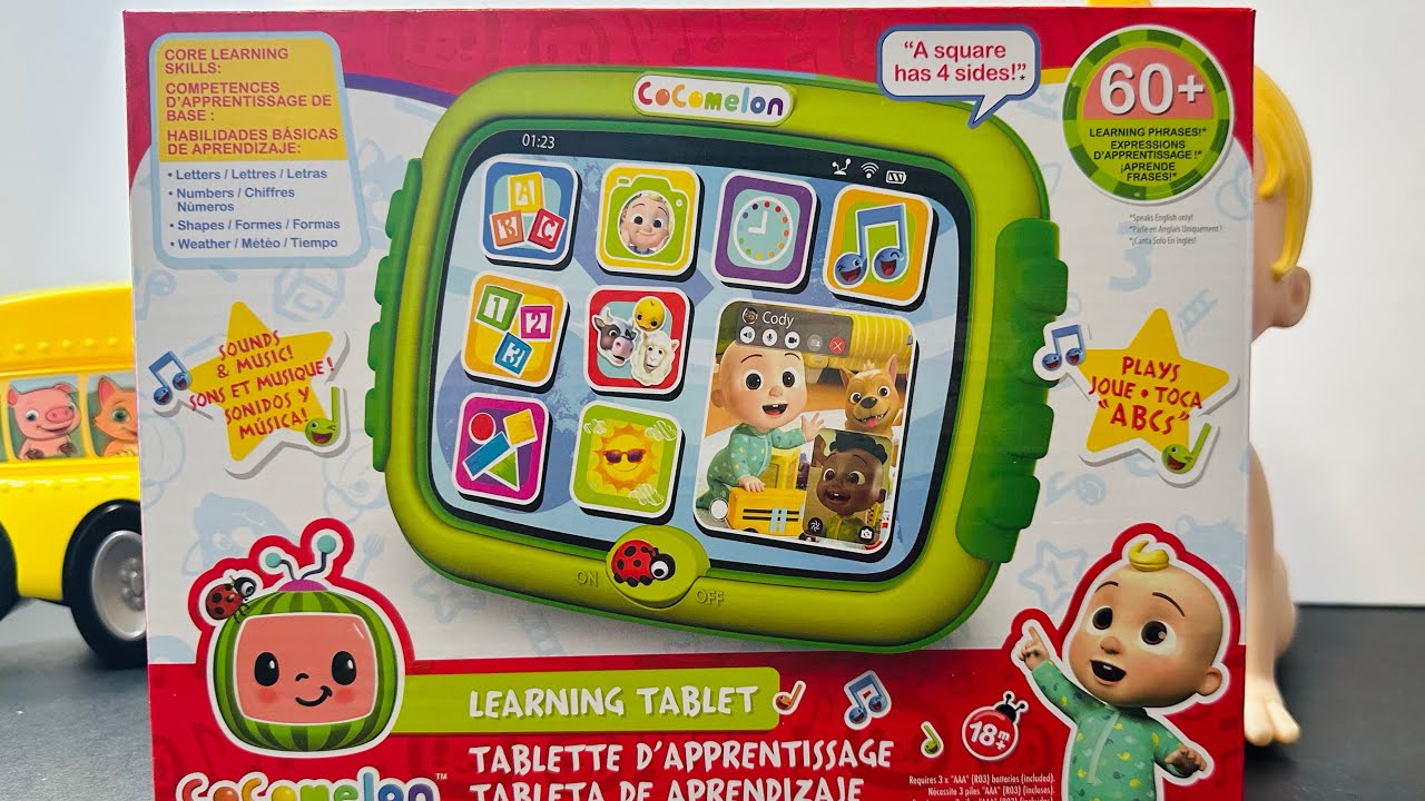 Satisfying with Unboxing COCOMELON LEARNING TABLET- Asmr Unboxing & Toy ...