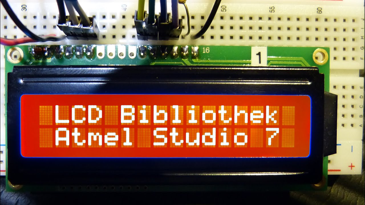 LCD Bibliothek einbinden mit Microchip Studio (Atmel Studio 7) - YouTube