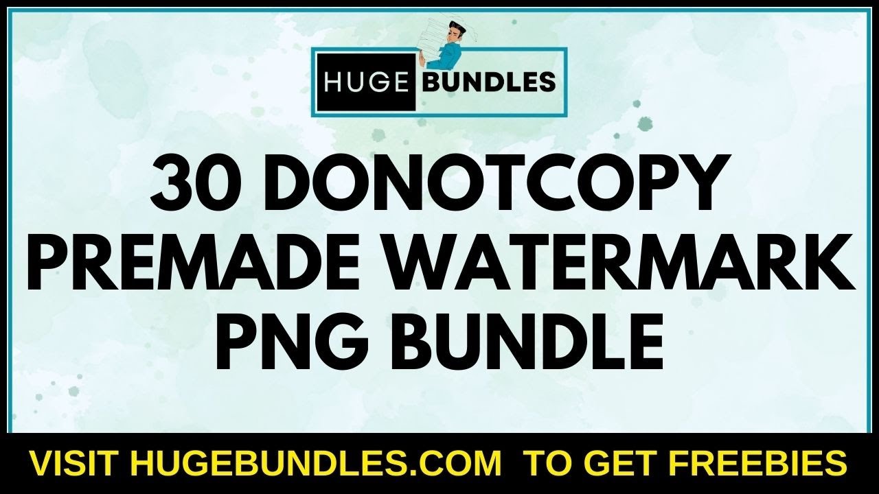 PREMADE DO NOT COPY WATERMARK TO PROTECT DIGITAL ART WORK - YouTube