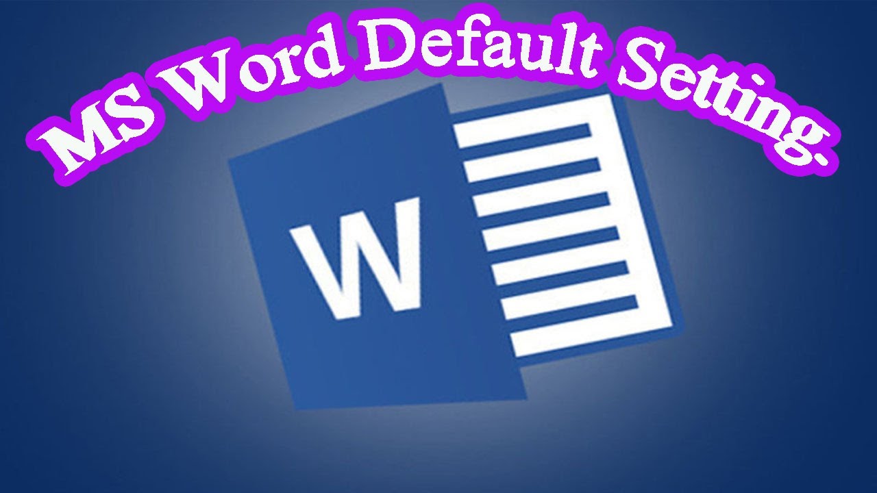 Reset Microsoft Word Setting to Default | office 365 | office 2016 ...