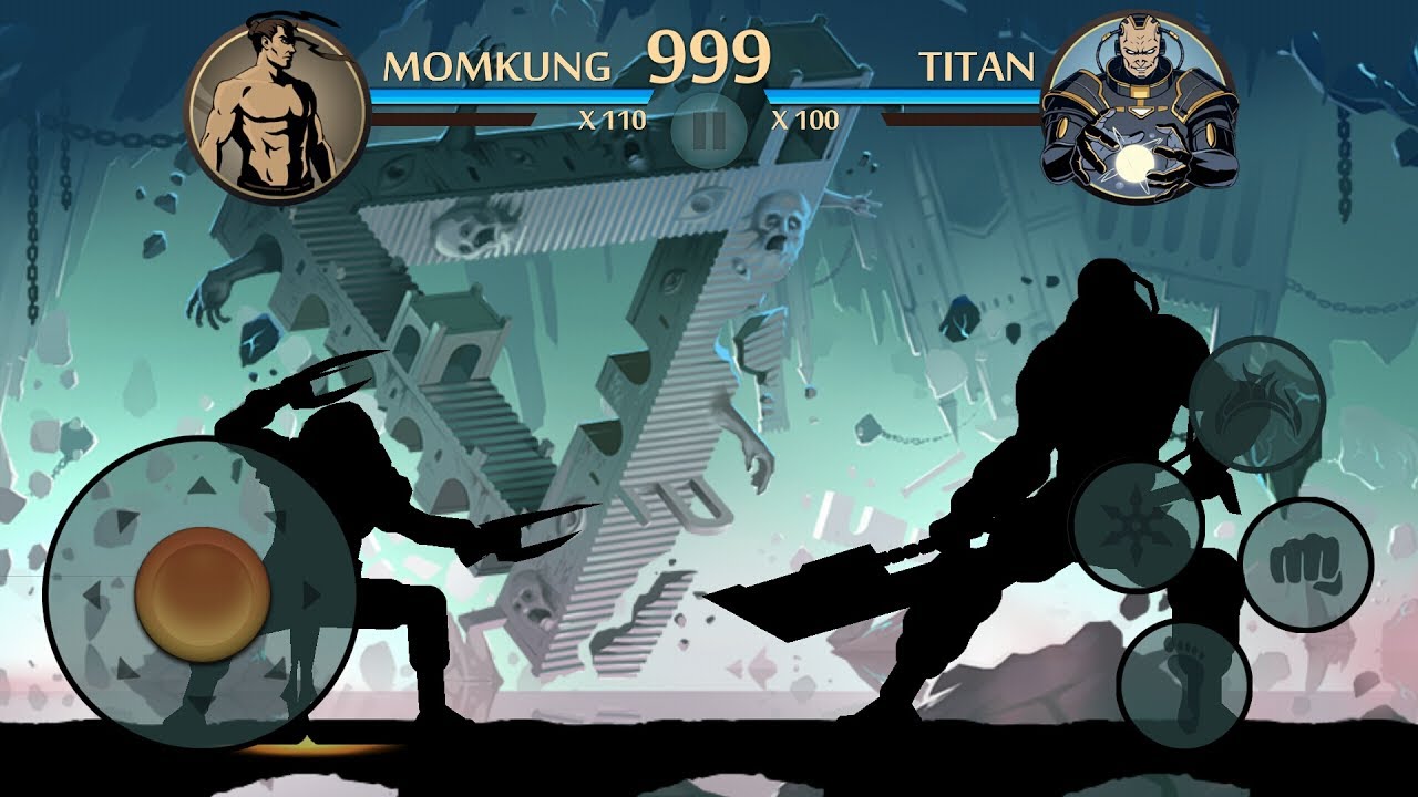 Shadow Fight 2 SUPER SHADOW VS SUPER TITAN - YouTube