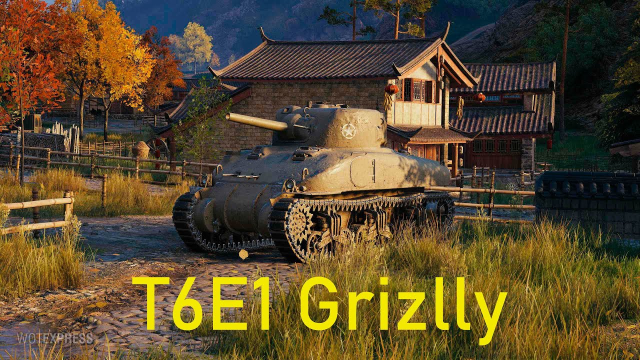 T6E1 Grizzly в wot blitz - YouTube