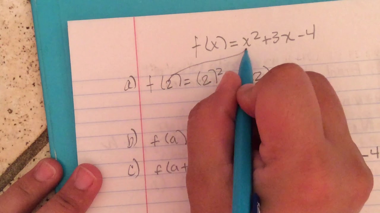 Section 1.1 Functions and Function Notation - YouTube