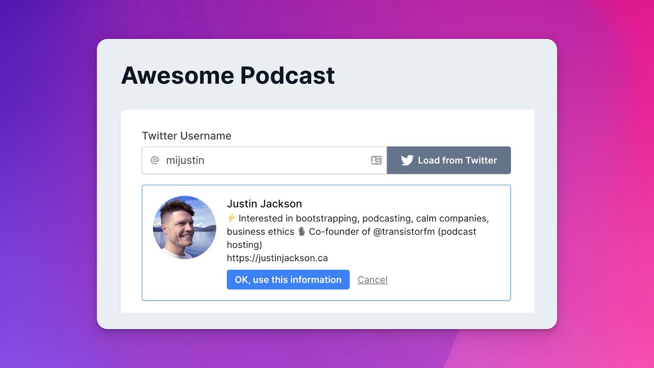 Easily create People Profiles for your podcast using Twitter handles ...
