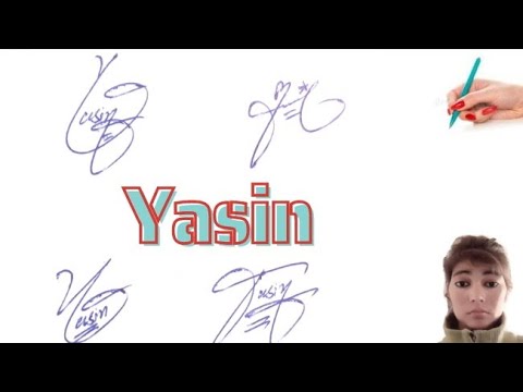 Yasin name signature style with arooj - YouTube