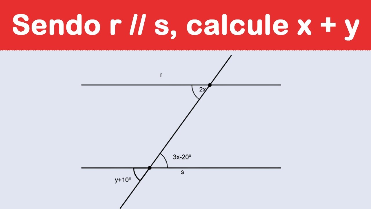 Ângulos Alternos Internos - Exercício Resolvido - YouTube