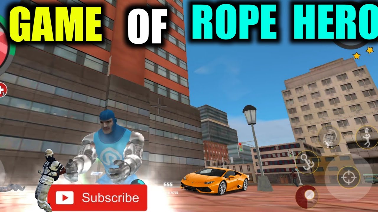 The Playing Of Rope Hero Game full enjoy the video #touching gaming 😁🙏🙏 ...