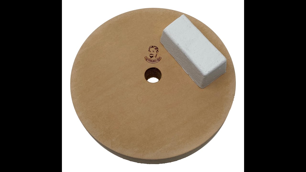 Leatherbeltman 6 Inch Leather Honing Wheel, 3/4 Inch Width - YouTube