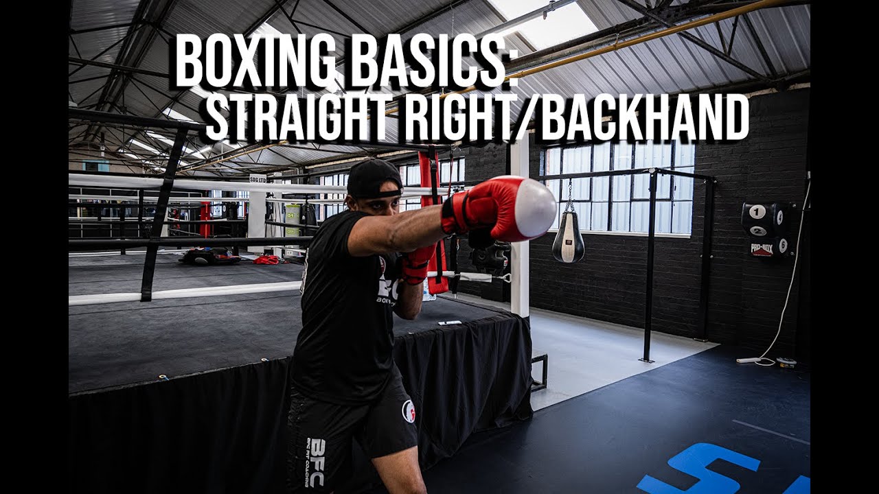 Boxing Basics: How to throw the straight right/back hand - YouTube