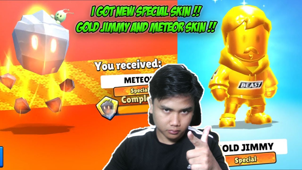FINALLY I GOT 2 NEW SPECIAL SKIN ! GOLD JIMMY AND METEOR SKIN | Live ...