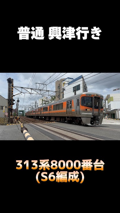 JR東海313系8000番台 S6編成 普通 興津行き #shorts #jr東海 #313系 #313系8000番台 #東海道線 #東海道線静岡地区 - YouTube