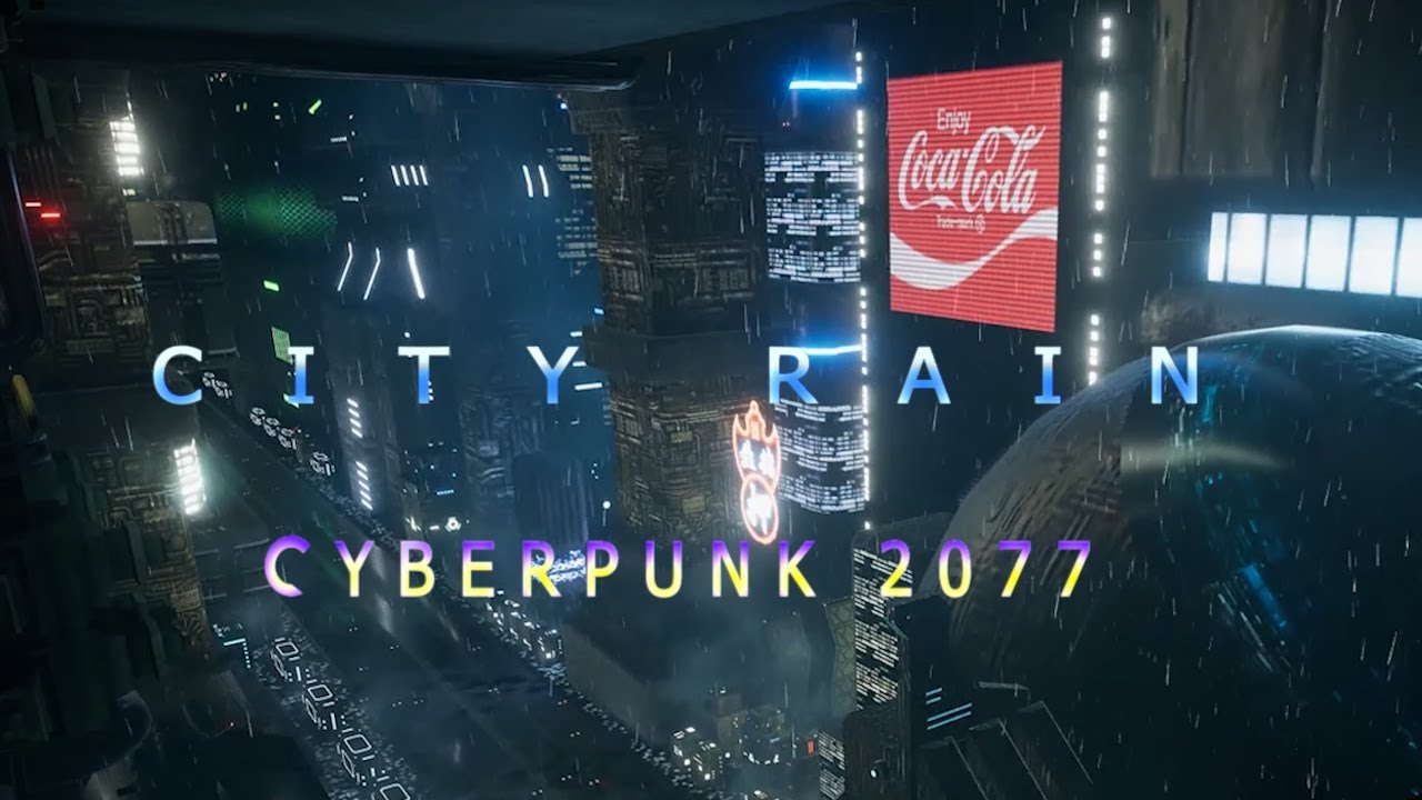 City Rain Ambient Cyberpunk Sci Fi Music 1 Hour - YouTube