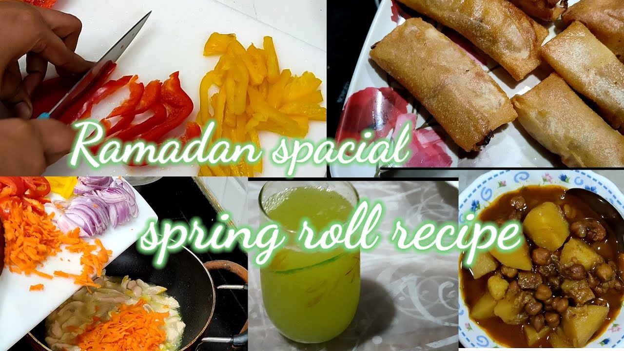 How to make Spring roll.Ramadan iftar preparation.spring roll recipe ...