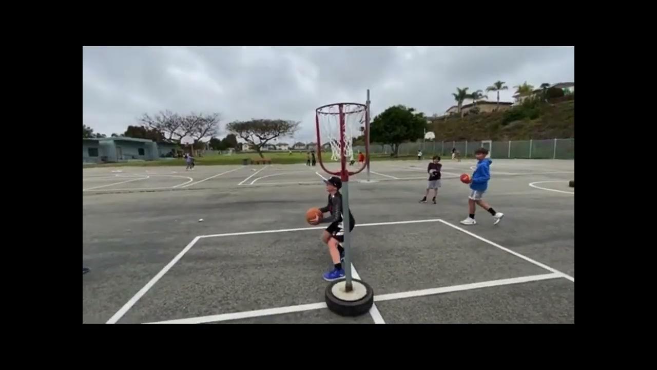 Mini hoop madness at school - YouTube