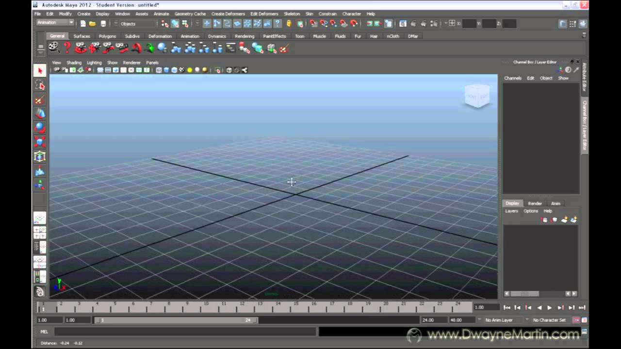 Maya 2012 Tutorial 2 - Navigation - YouTube