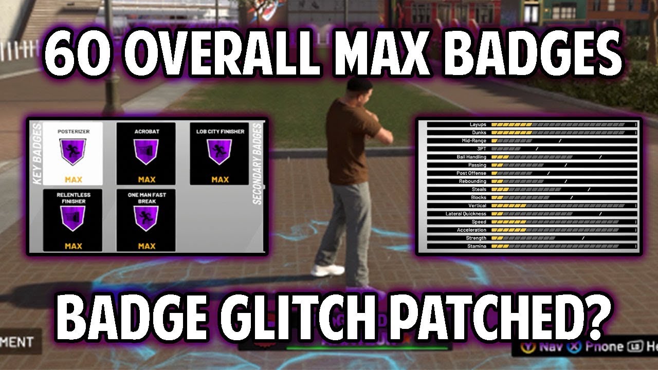 NBA 2K19 INSTANT BADGE GLITCH PATCHED? NEW 60 OVERALL BUILD WITH MAX ...