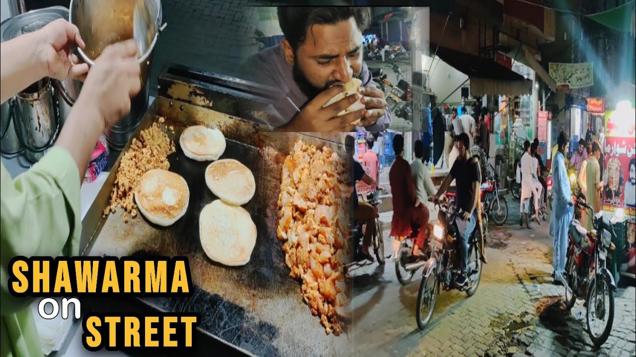 Shawarma Making On Street | Street Food Pakistan | Pakistan Local ...