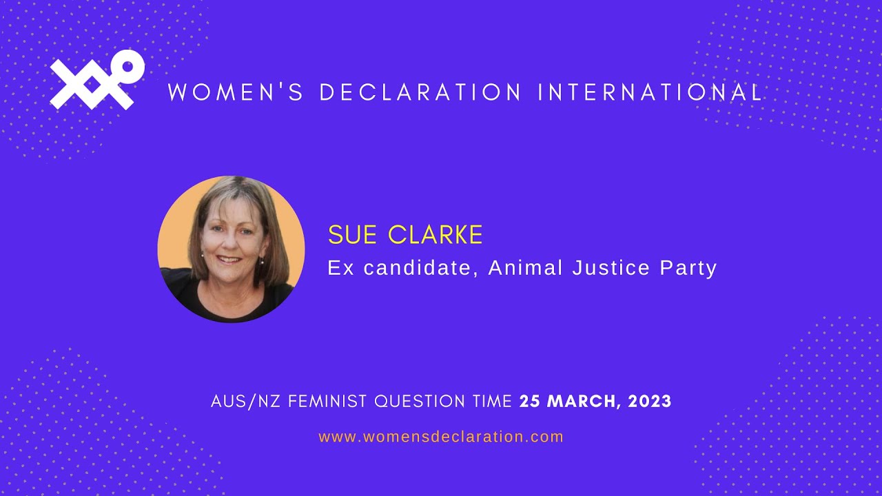 Sue Clarke on her treatment by the Animal Justice Party - #WDI #FQT Aus ...