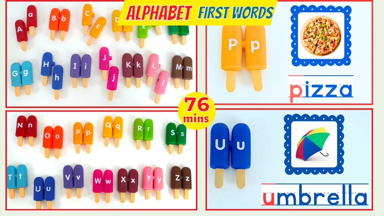 Alphabets for Toddlers | Best Learn ABC | First Words for Babies ...