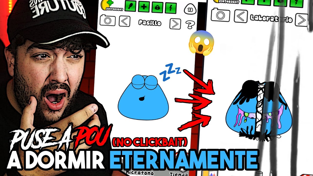 ENTRÉ A LA APP DE POU y lo DEJÉ DORMIDO PARA SIEMPRE 🆘😴(ATERRADOR ...