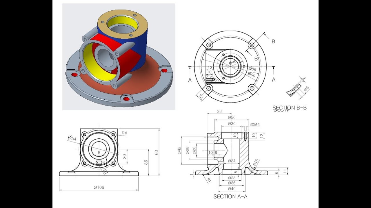 Revolve In Creo, Hole option in creo, Axis Pattern In creo, How to ...