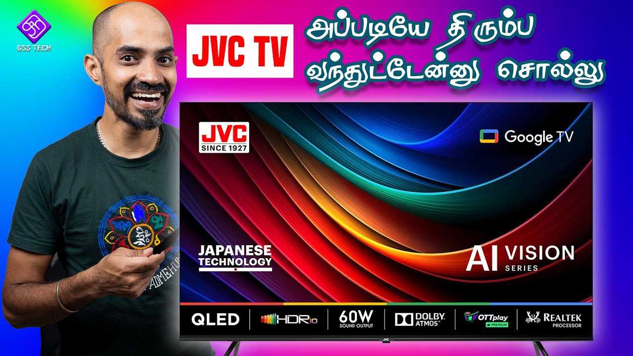 JVC is back? QLED TV with 60W Dolby Atmos - இது எப்படி இருக்கு - YouTube