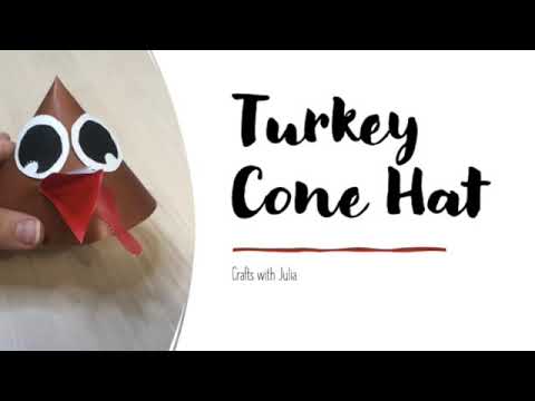 Make a turkey cone hat! - YouTube