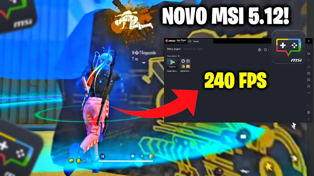 NOVO MSI 5.12 PARA PC FRACO +240 FPS 🖥️🖱️ [DPI, RESOLUÇÃO, MOUSE ...