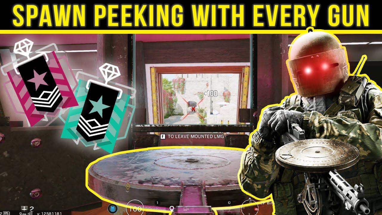 Spawn peeking with EVERY GUN in Rainbow Six Siege - YouTube