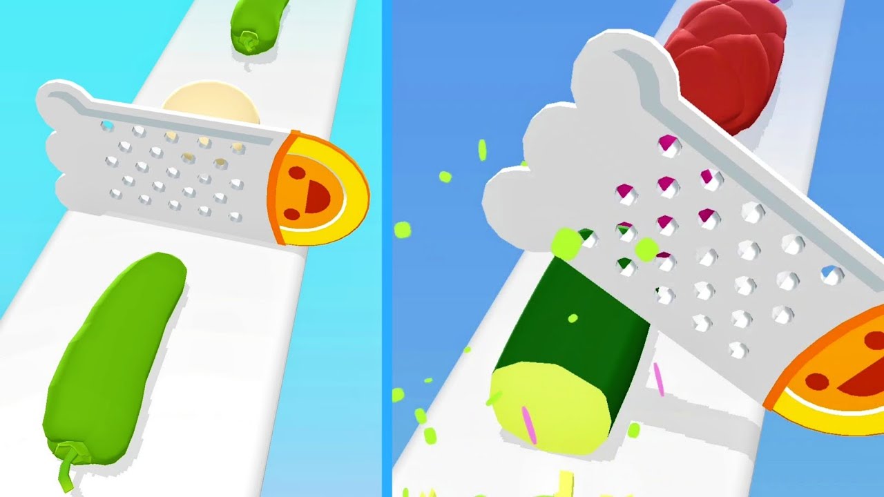 Perfect Slices Game! Satisfying and relaxing ASMR slicing video - YouTube