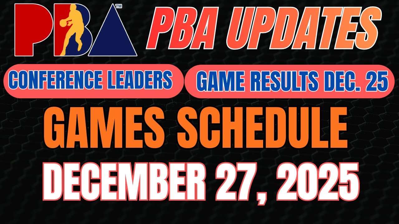 PBA UPDATES | PBA Conference leaders as of December 26, 2025 | PBA game ...