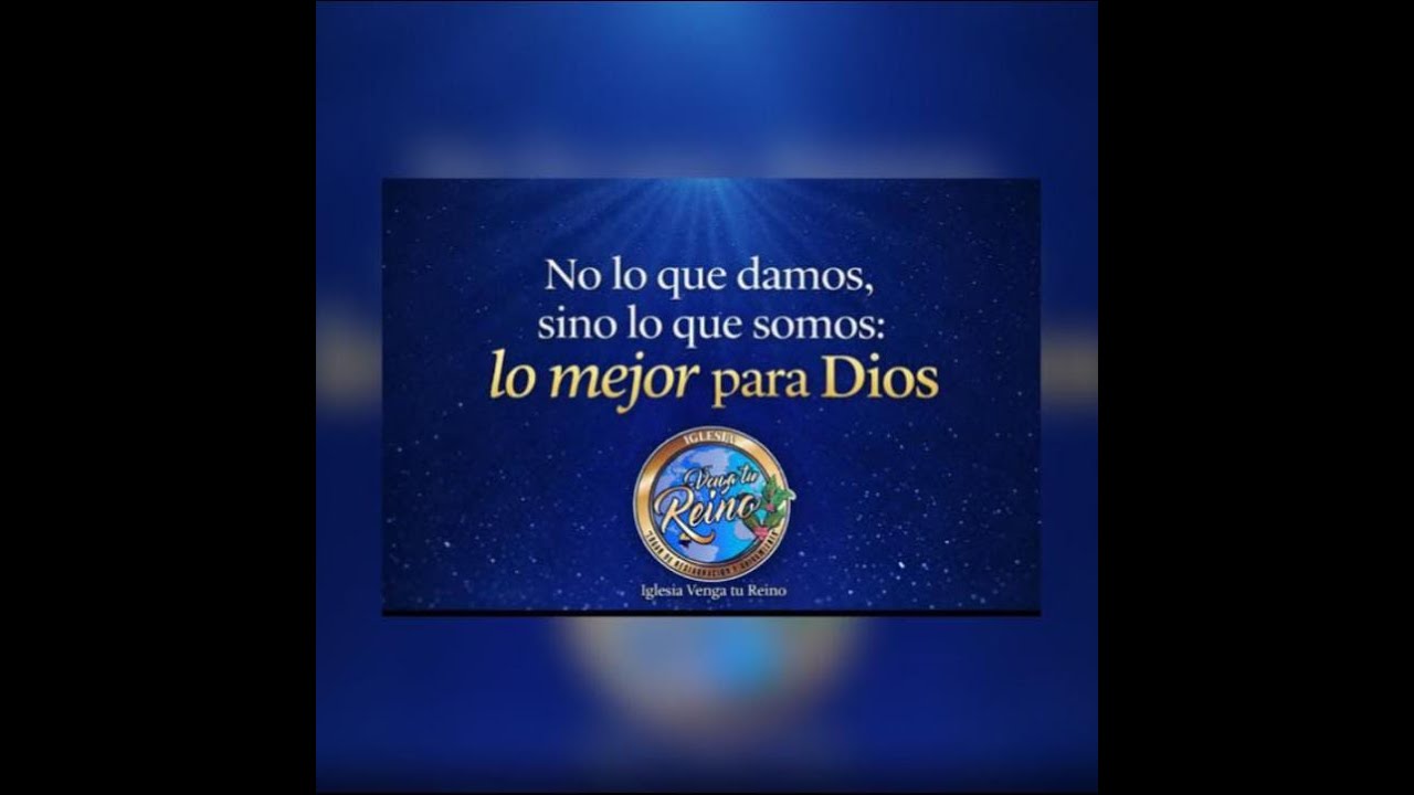 NO LO QUE DAMOS,SINO LO QUE SOMOS:LO MEJOR PARA DIOS. - YouTube