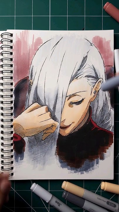 Draw Mei mei step by step ! #shorts #jujutsukaisen - YouTube