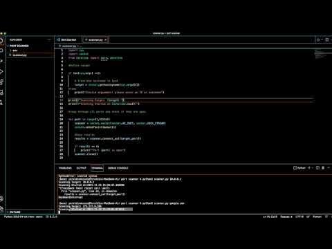 Python Port Scanner - YouTube