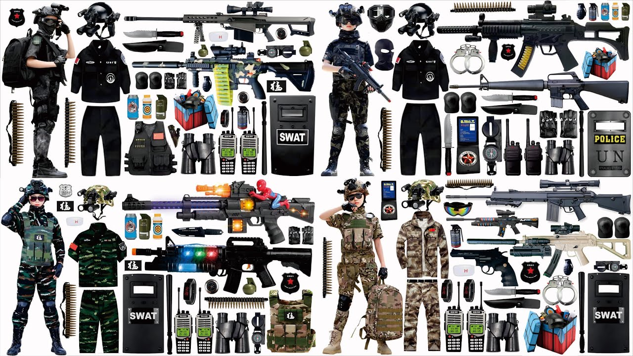 Open Box Special Forces Toy Collection, M416 Assault Rifle, Colt 1911 ...