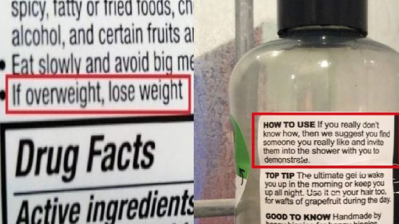 Top 10+ Of The Funniest Product Instructions And Tags - YouTube
