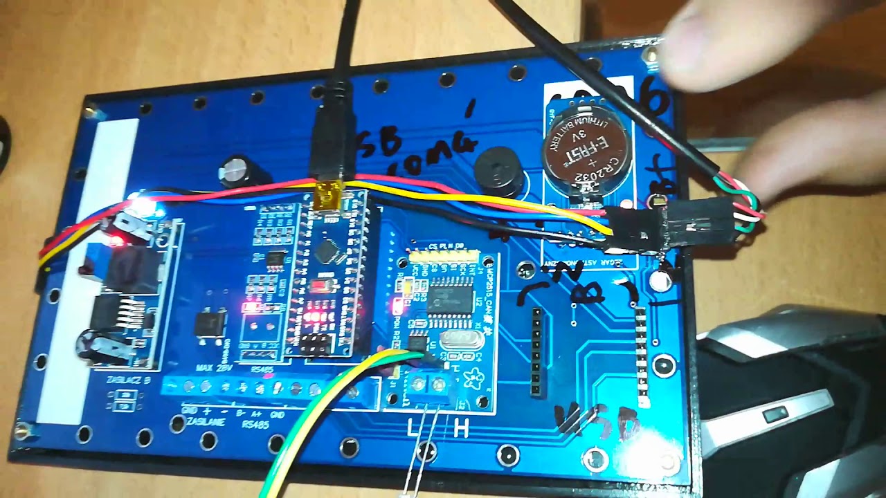 Can bus nextion and visuino. - YouTube