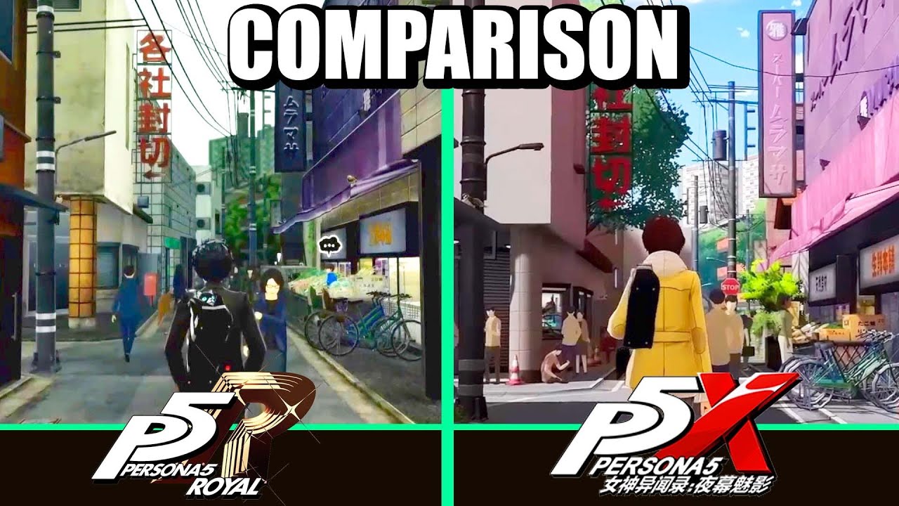 Persona 5 The Phantom X Vs Persona 5 Royal (Comparison) - YouTube