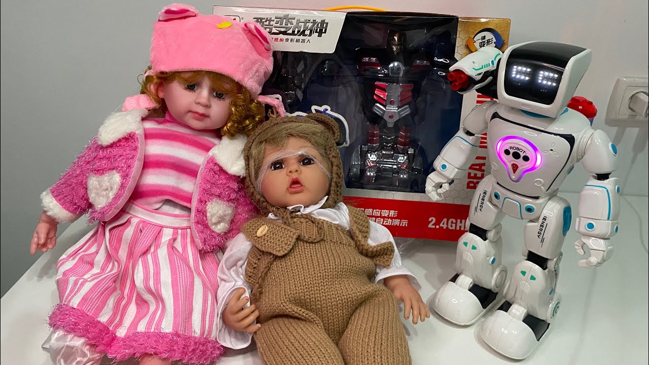 Unboxing Robots Huge Dolls Toys Unpacking Robotic Doll Satisfying Video ...