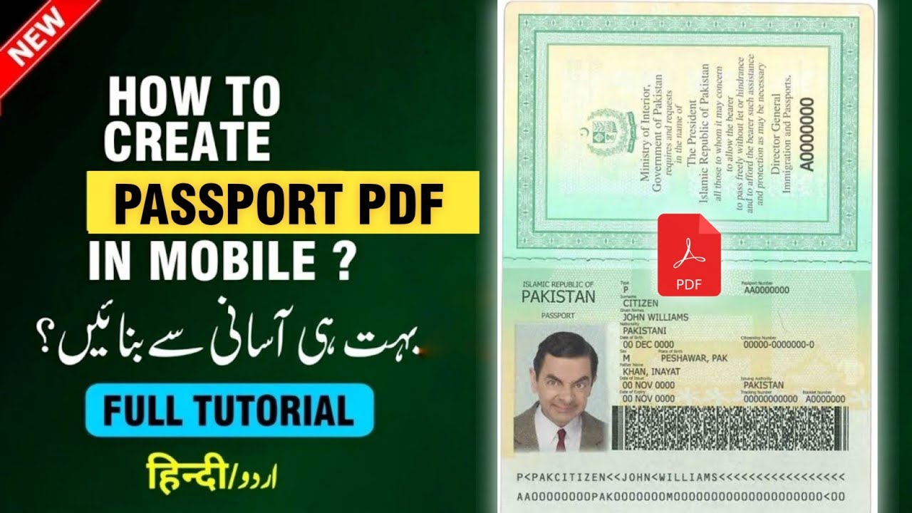Passport Ki PDF File Kaise Banaye | Passport Ki PDF File Banane Ka Tarika - YouTube