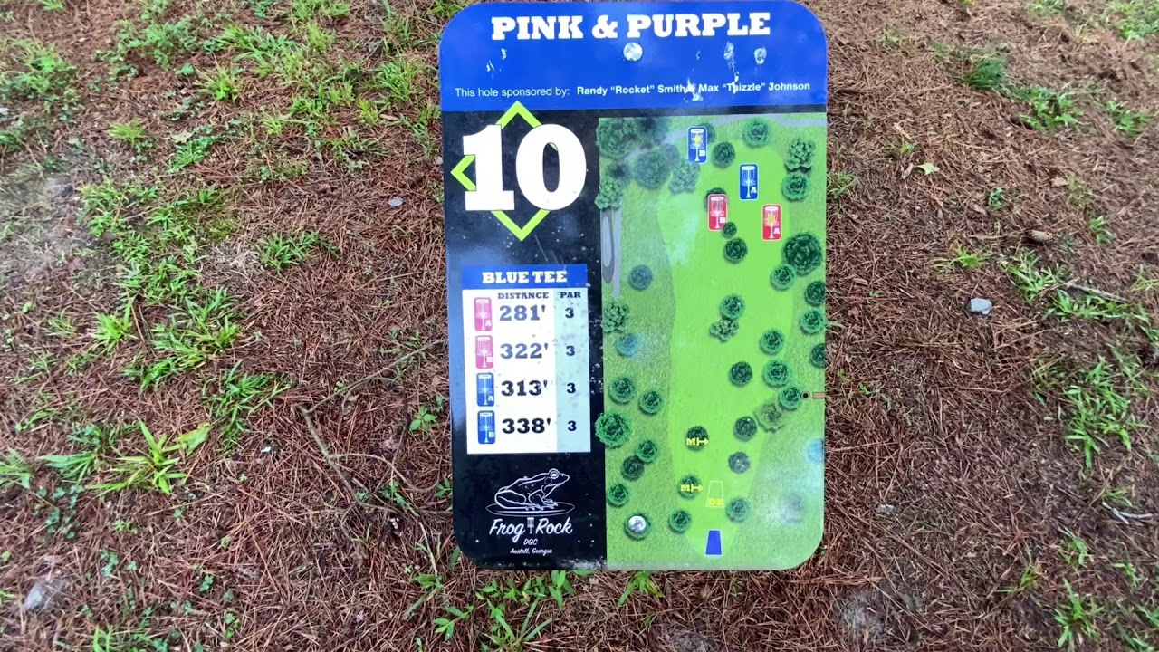 A walkthrough of Frog Rock Park disc golf course in Georgia - YouTube