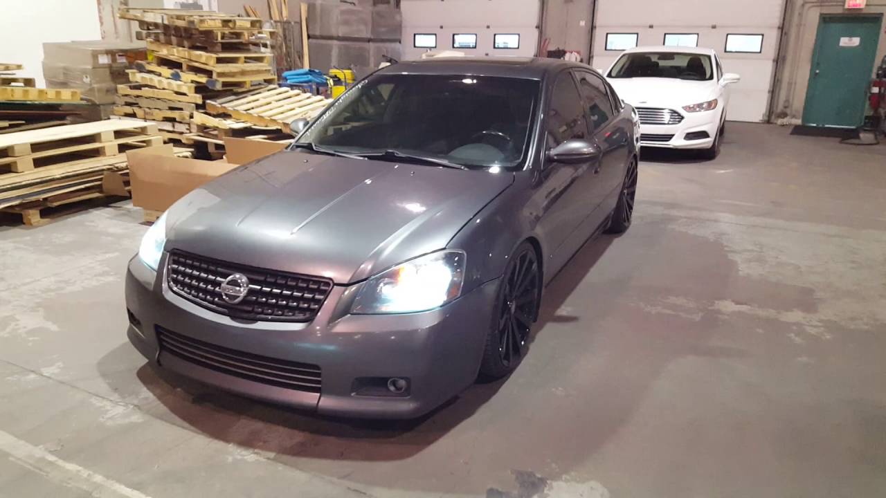 05 Nissan Altima SE-R custom megan racing exhaust clip - YouTube