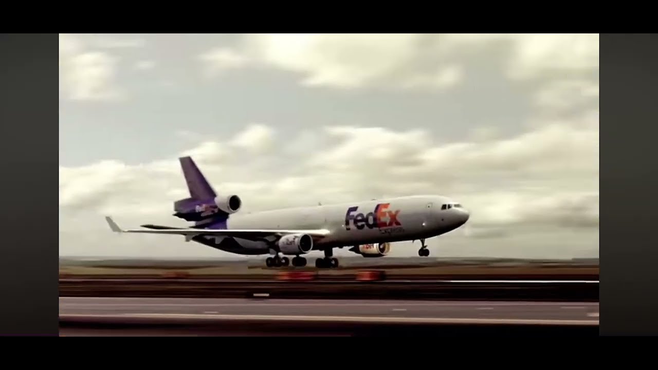 FedEx airlines flight 80 animated crash - YouTube