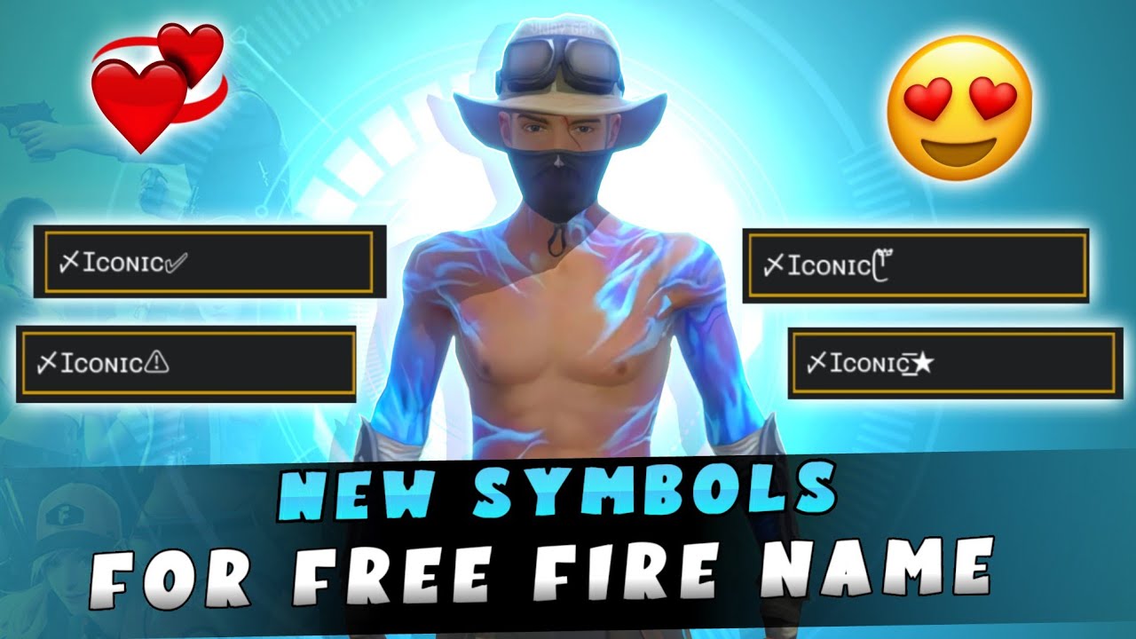 Top 5 Best Unique Symbols For Free Fire Name | Free Fire Best Symbol ...