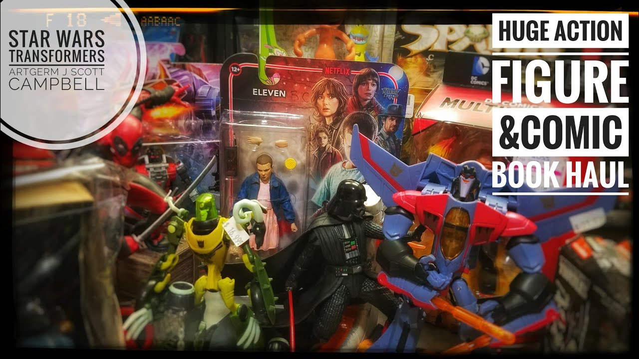 HUGE ACTION FIGURE AND COMIC BOOK HAUL #21 1ST OF THE YEAR - YouTube