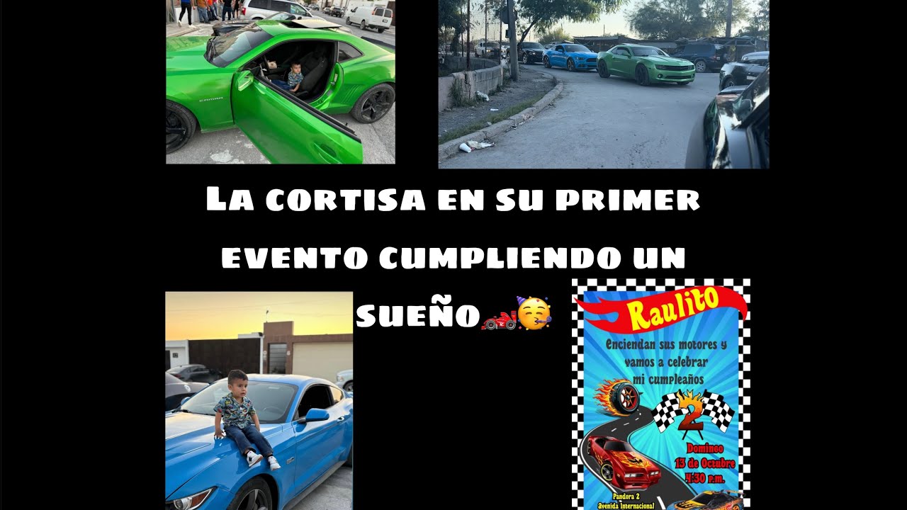 La cortisa en su primer evento cumpliendo un sueño🥳🏎️ - YouTube