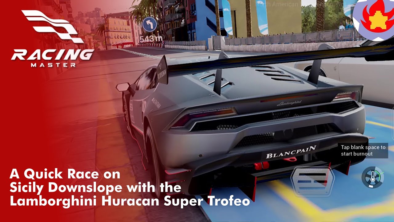 A Quick Race on Sicily Downslope with the Lamborghini Huracan Super Trofeo | Racing Master - YouTube